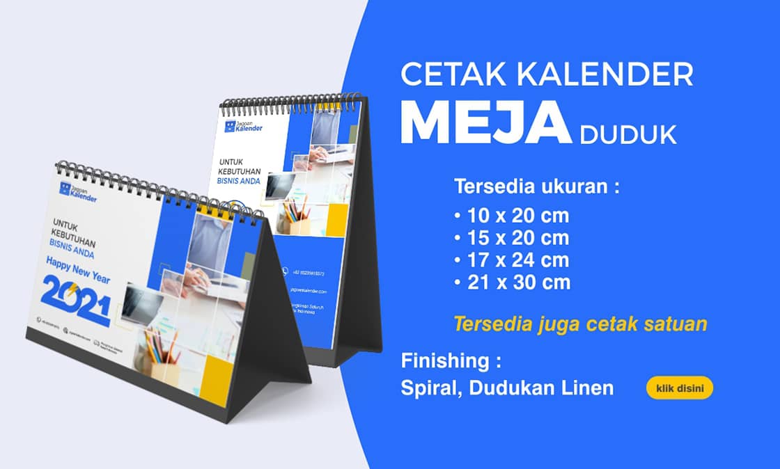 Cetak Kalender 2021 | Harga Kalender 2021 Online Murah